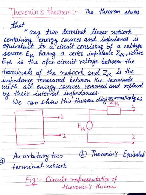 Thevenin Theorem Pdf