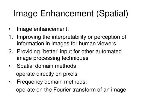 Ppt Image Enhancement In The Spatial Domain Chapter 3 Powerpoint Presentation Id3484090