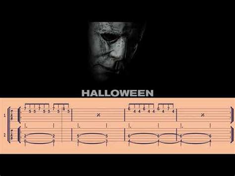 Michael Myers Halloween Play Along Guitar Tabs Video Youtube