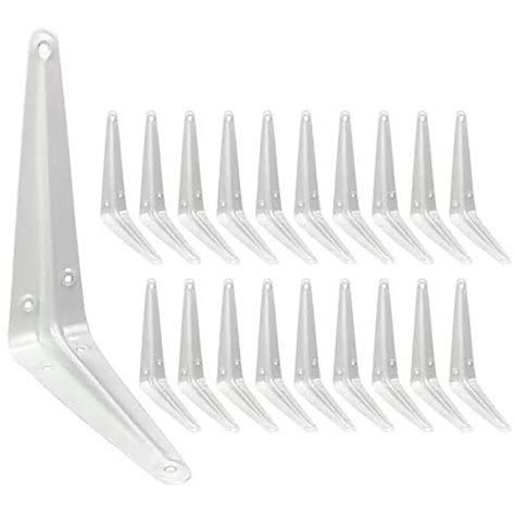 20 Pcs Wall Shelf Bracket L Bracket Angle Support Vicedeal