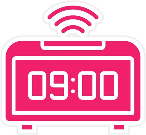 Smart Clock Vector Icon Style 22438668 Vector Art At Vecteezy