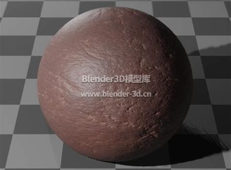 磨损棕色皮革贴图blender材质球纹理贴图模型下载 Blender3d模型库