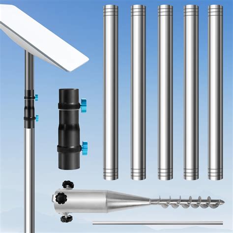 Starlink Pole Mount 9ft Starlink Ground Pole Mount Kit Features A
