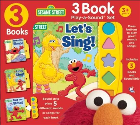 Sesame Street 3 Book Play A Sound Set By Publications International