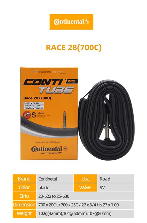 Thinkrider Continental Road Bike Inner Tube For Road Tyre Bicycle