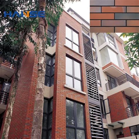 Exterior Acid Wall Clay Bricks Wall Cladding Split Face Tiles