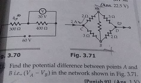 Fig 371 Find The Potential Difference Between Points A And B Ie Left
