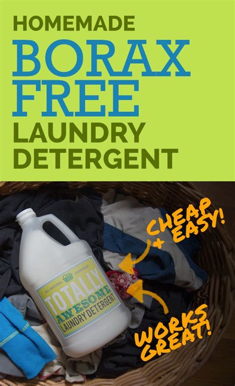 Homemade Laundry Detergent Borax Free Laundry Detergent Homemade
