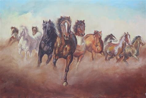 Wild Horses Painting