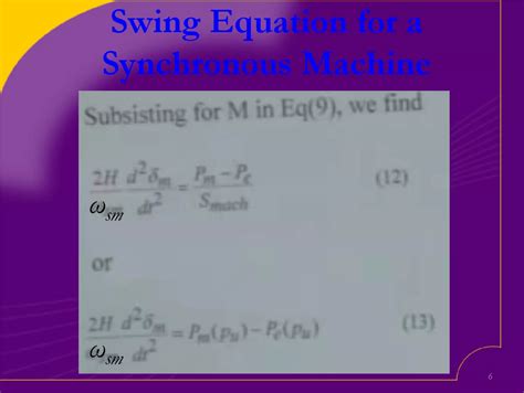 Swing Equation And Its Solutions Power Angle Relationship And Its Curve