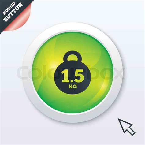 Weight Sign Icon 1 5 Kilogram Kg Envelope Mail Weight G Colourbox