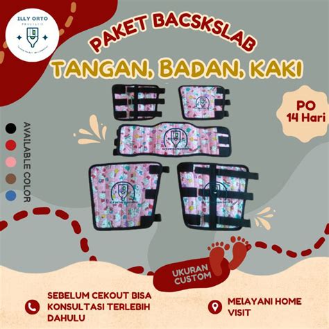 Jual Backslab Terapi Penyangga Besi 1 Set Kaki Tangan Badan Shopee Indonesia