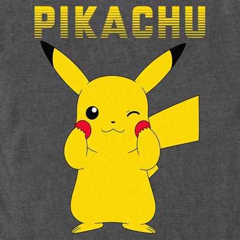 Mens Pokemon Pikachu Red Cheeks T Shirt Fifth Sun