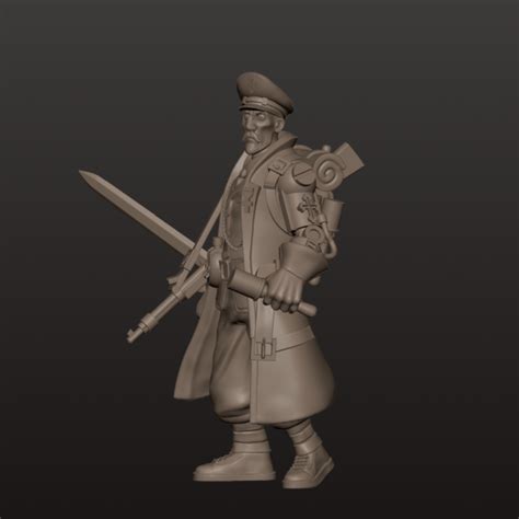 3d Printable General Melchett By Matt Difa