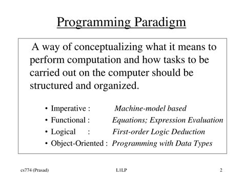 Ppt Programming Paradigms Powerpoint Presentation Free Download Id
