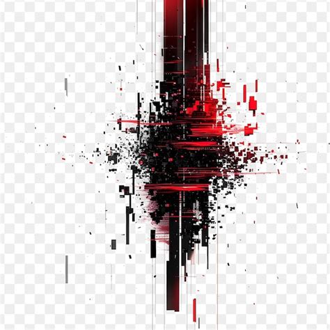 Premium Psd System Error Glitch With Error Messages Digital Noise And