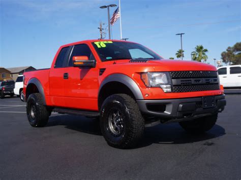 2010 Ford F 150 Svt Raptor 89214 Miles Orange 4x4 Svt Raptor 4dr