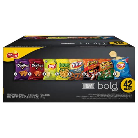 Frito Lay Bold Mix Variety Pack Chips 42 Ct Pack Of 2