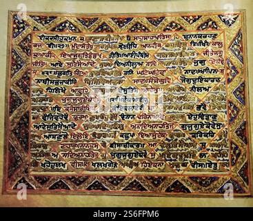 Guru Granth Sahib Manuscript Housed At Sri Patna Sahib With Nisan