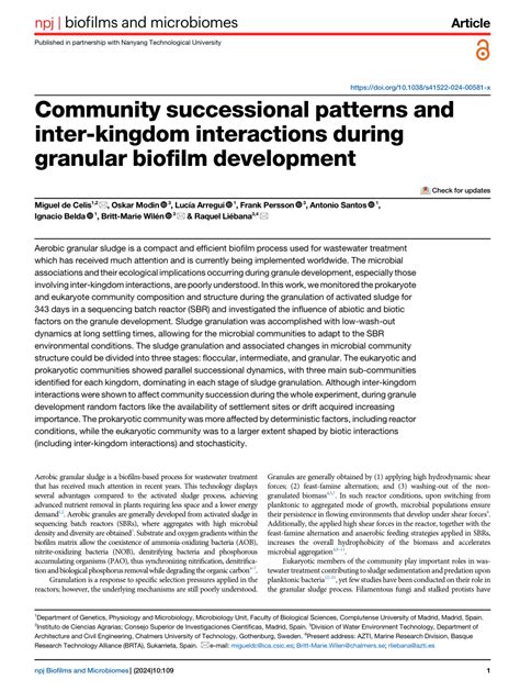 Pdf Community Successional Patterns And Inter Kingdom Interactions