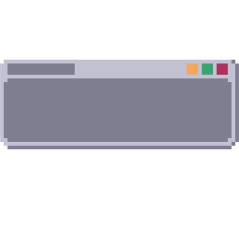 Horizontal Window Ui Pixel Art 48106036 Png