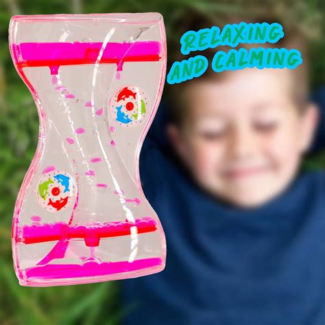 Liquid Motion Bubble Timer Pink Sensory Water Timer Fidget Toy Helps