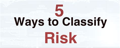 5 Ways To Classify Risk Ten Six