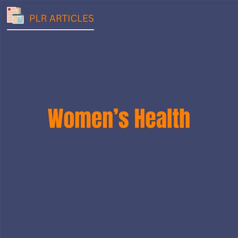 Womens Health Pro Plr Packs