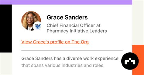 Grace Sanders Chief Financial Officer At Pharmacy Initiative Leaders