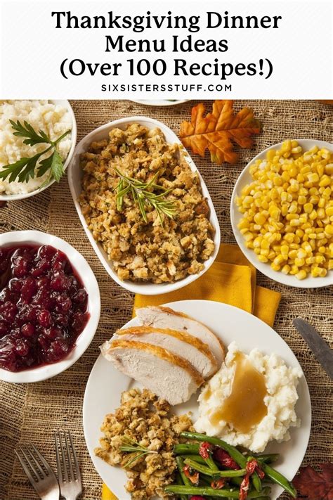 Thanksgiving Dinner With Turkey And Mashed Potatoes Thanksgiving