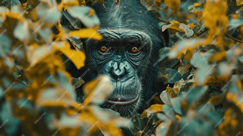 Premium Photo Australopithecus Investigates Its Ancient Environment