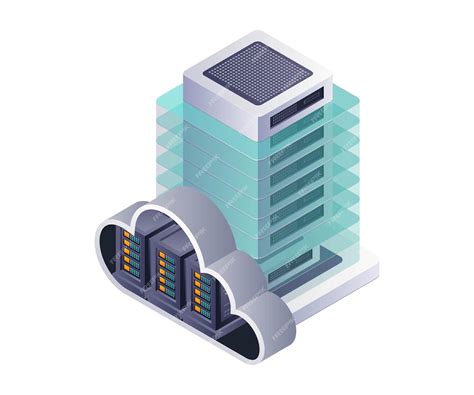 premium vector cloud server data security management