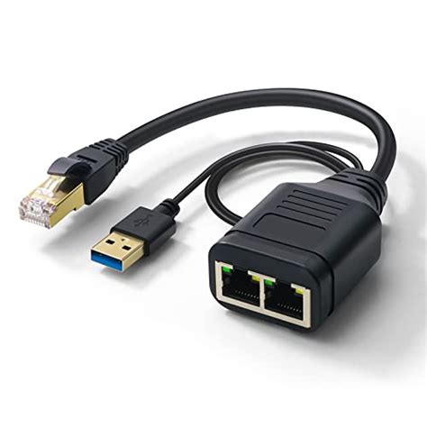 Ethernet Splitter To Internet Splitter RJ Female To Dual Female Network Divider Mbps