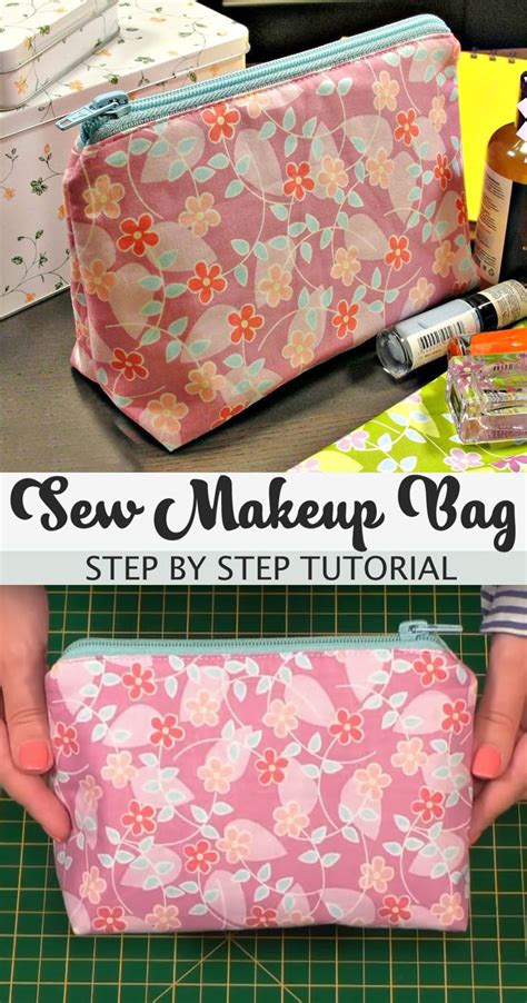 How To Sew A Makeup Bag Sewing Makeup Bag Makeup Bag Tutorials Diy Makeup Bag