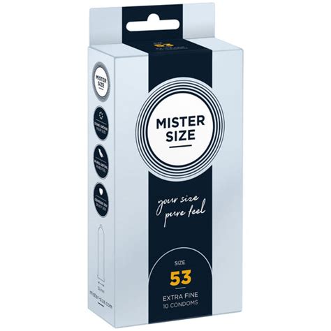 Shop Mister Size 53mm Pure Feel Condoms 10 Pack Prowler