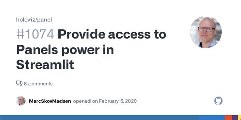 Provide Access To Panels Power In Streamlit · Issue 1074 · Holoviz