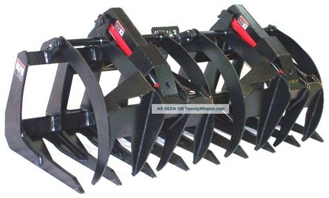 Faver 96 Grapple Root Rake Loader Bucket Attachment