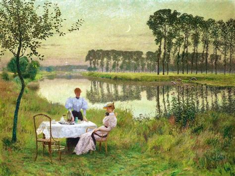 Soirée DÉté 1895 Emil Claus Belgian 1849 1924 Fine Art Cross