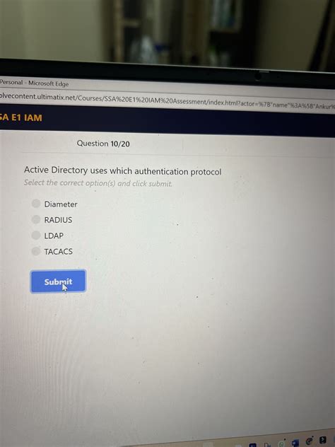Active Directory Uses Which Authentication Protocol Select The Correct O
