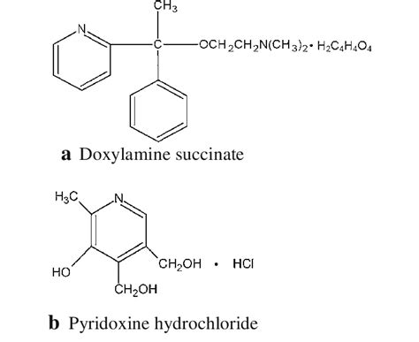 Chemical Structure Of Diclegis Ò Diclectin Ò 10 Mg Doxylamine