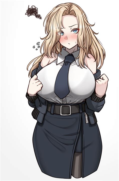 Rule 34 Anger Cloud Big Breasts Blonde Hair Blue Eyes Blush Breasts