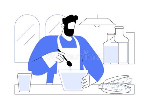 Corn Syrup Production Isolated Cartoon Vector Illustrations Stock