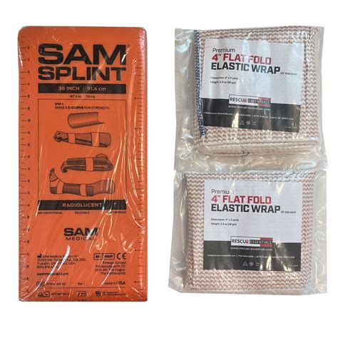 Sam Splint Combo Pack 2x Orange And Blue