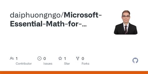 Github Daiphuongngo Microsoft Essential Math For Machine Learning Python Edition