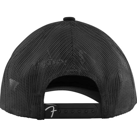 Fender Snap Back Pick Holder Hat Black Fender Shop