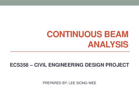 3 Continuous Beam Analysis Pdfcoffeecom