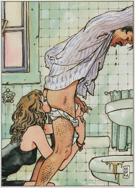 Erotic Art Morning Quicky By Milo Manara Lustful Lad