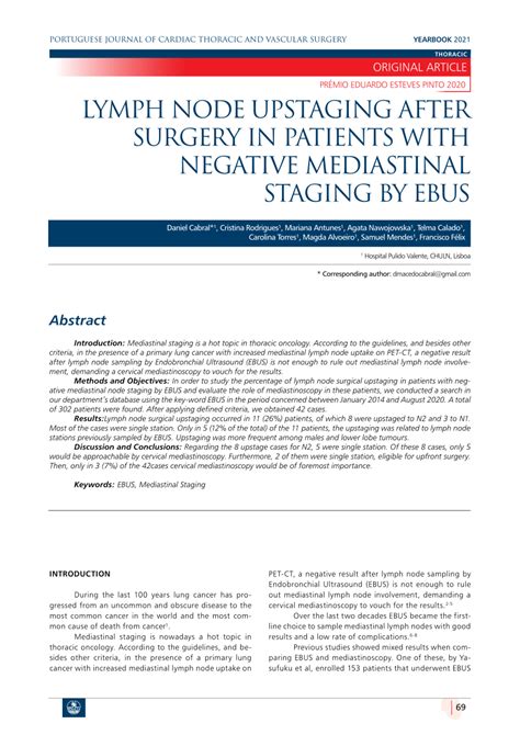 Pdf Lymph Node Upstaging After Surgery In Patients With Negative