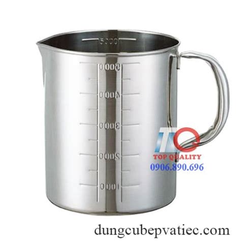 Ca Inox 304 3 Lít 5 Lít Vạch Chia Có Tay Cầm Sus Beaker With Handle 3l