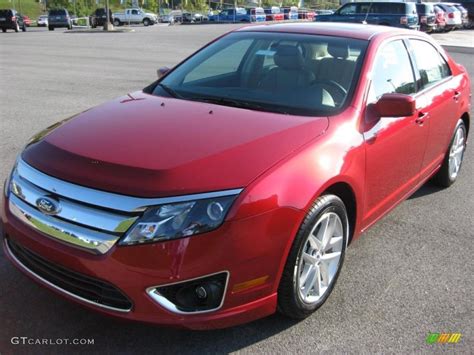 2011 Red Candy Metallic Ford Fusion Sel 36751011 Photo 2 Gtcarlot
